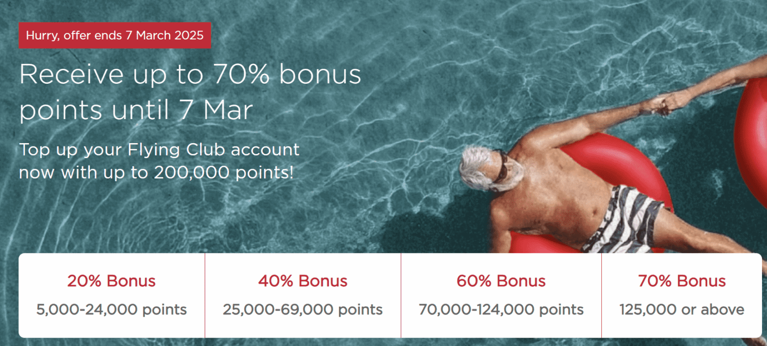 Buy Virgin Points Offer [Up to 70% Bonus Points] | PointsMath