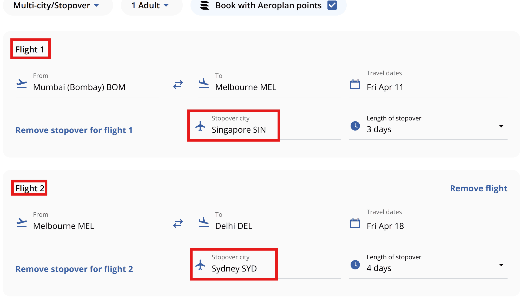 Ultimate Guide to Aeroplan Stopovers on Award Flight - Points Math