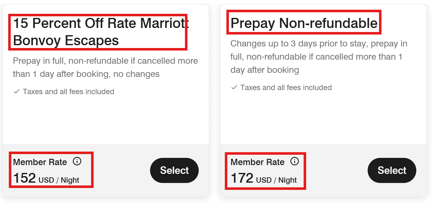Save 20% with Marriott Bonvoy Escapes - Points Math